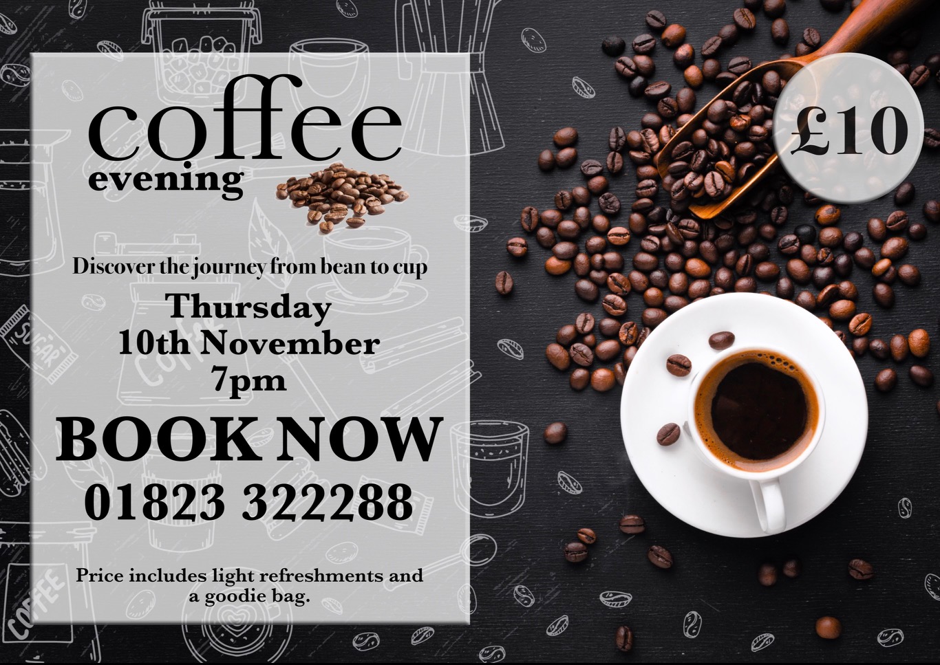 Coffee Evening 10th November - Mr Miles Tea Rooms, Tea and Coffee